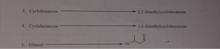 Solved 3. Cyclohexanone 2,2-dimethylcyclohexanone 4. | Chegg.com