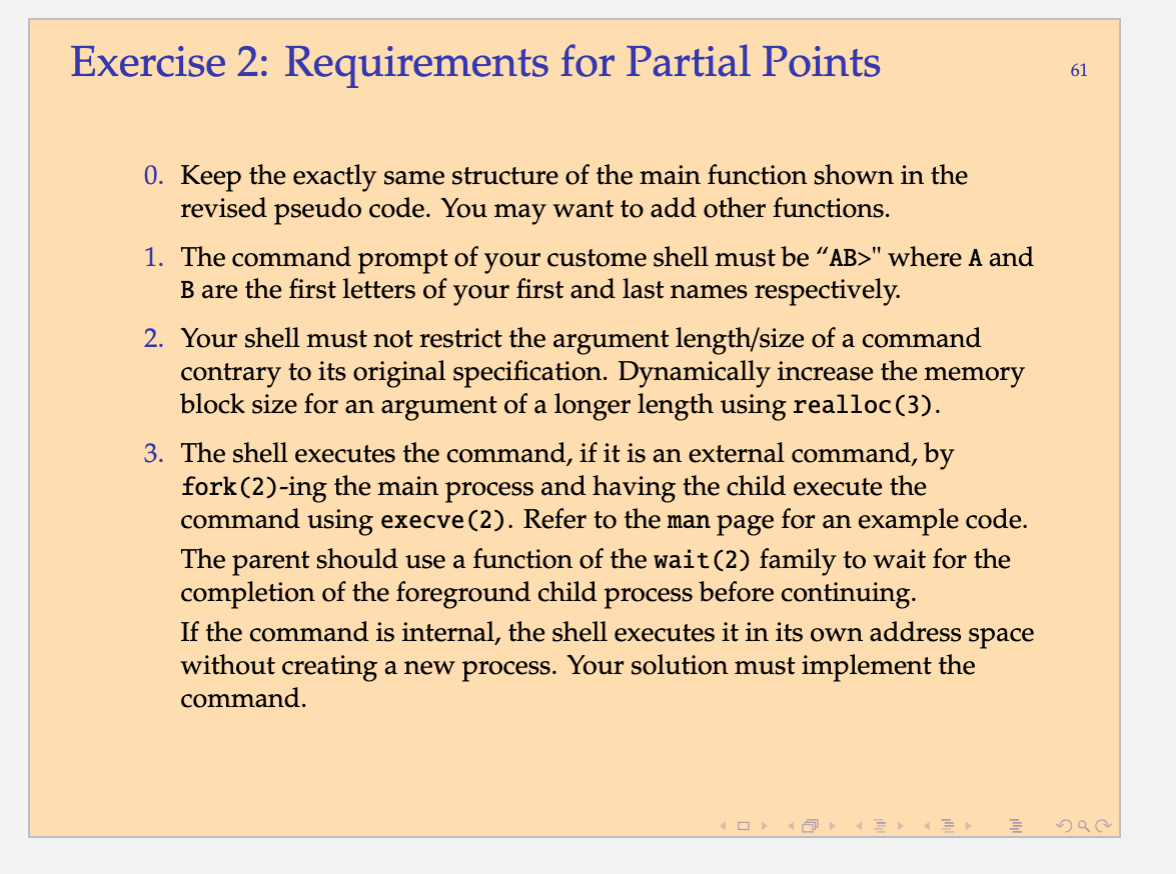 Solved ercise 2: Shell - Internal vs. External Commands | Chegg.com