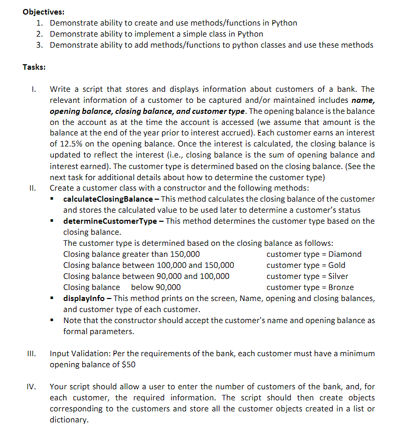 Solved Objectives: 1. Demonstrate ability to create and use | Chegg.com