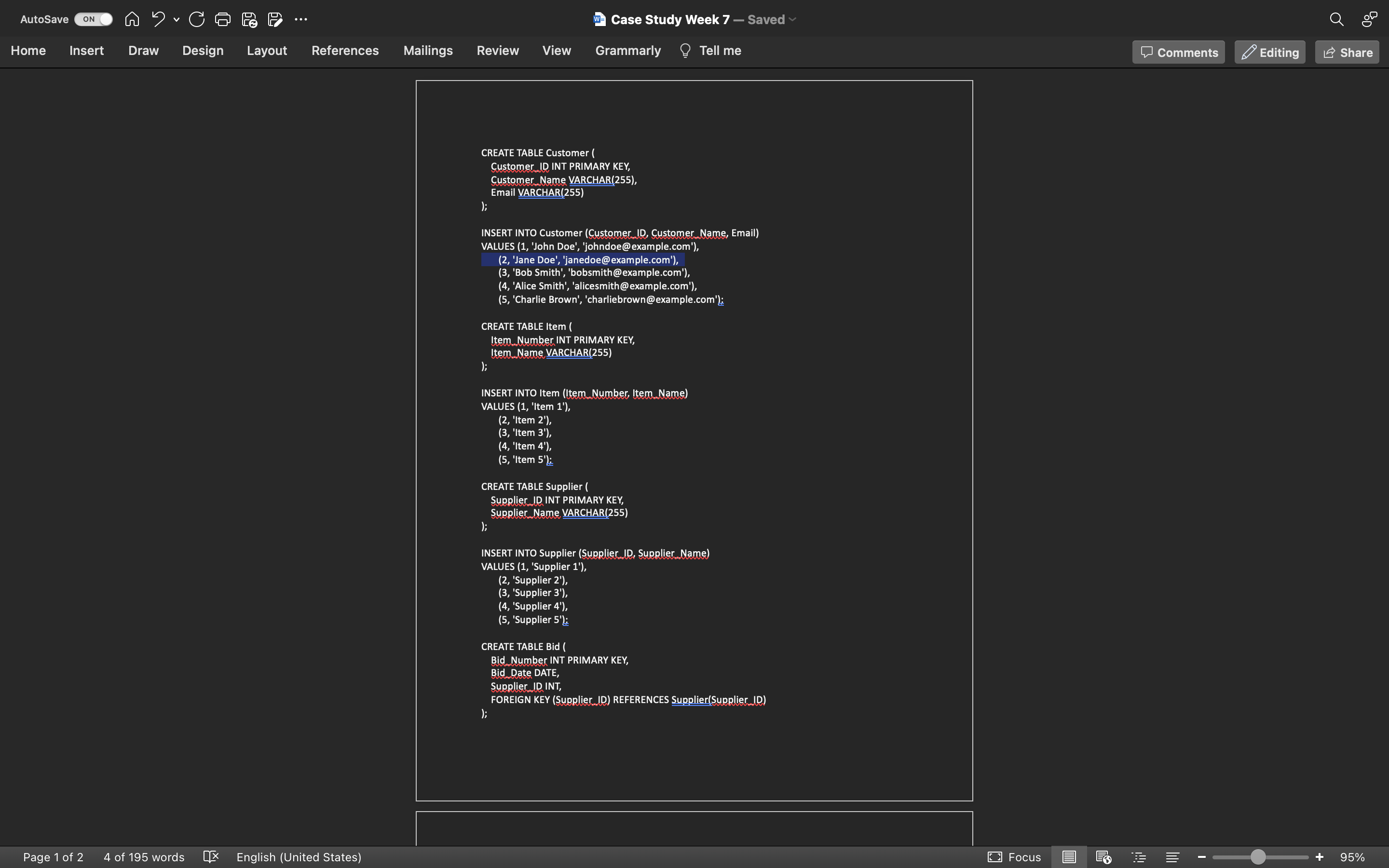 Solved Using the tables, you created and populated with | Chegg.com