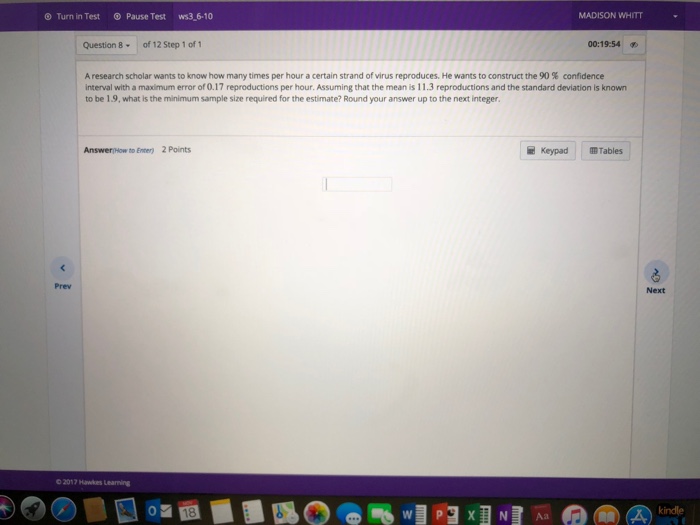 Solved O Turn in Test Pause Test ws3.6-10 MADISON WHITT | Chegg.com