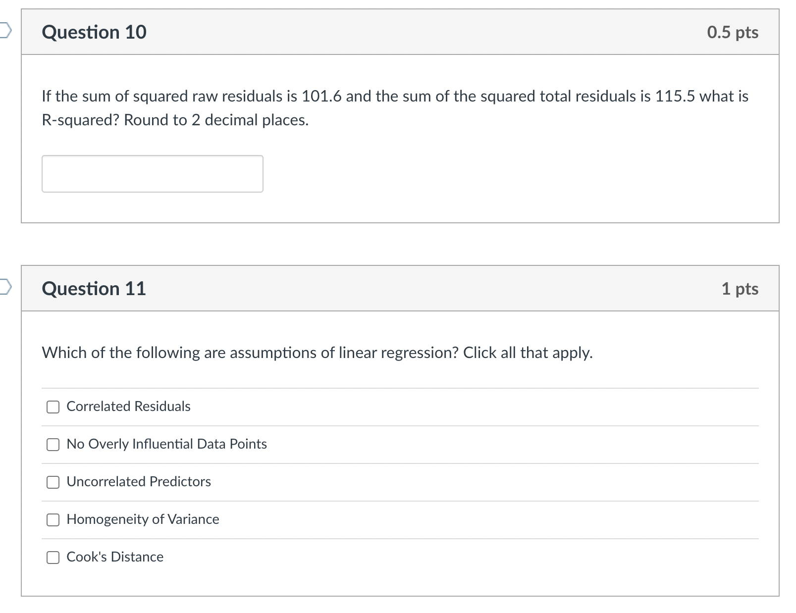 Solved If the sum of squared raw residuals is 101.6 and the | Chegg.com