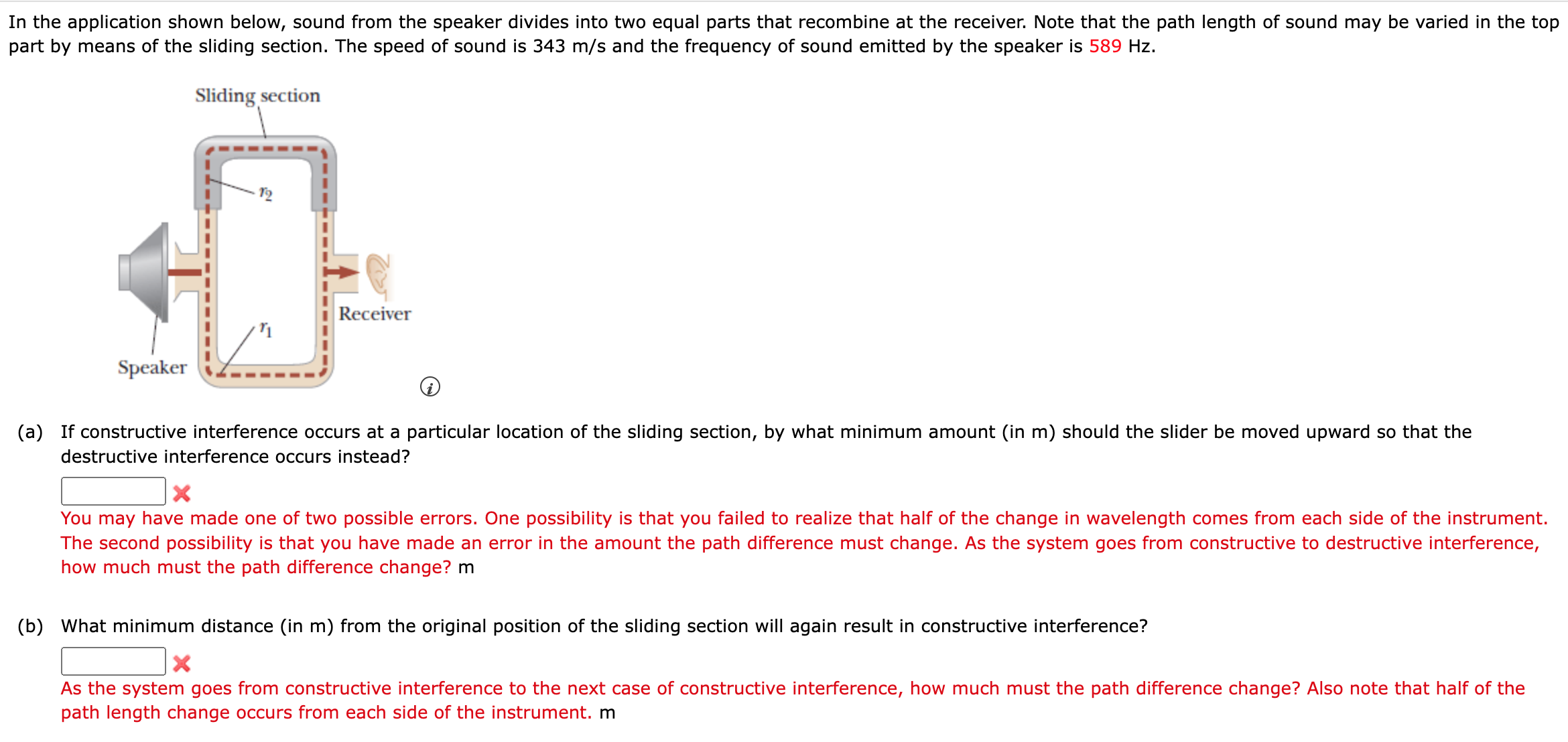 Solved In the application shown below, sound from the | Chegg.com