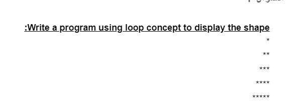 Solved :Write a program using loop concept to display the | Chegg.com
