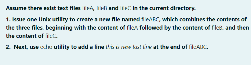 Solved Assume There Exist Text Files Filea Fileb And File 1736