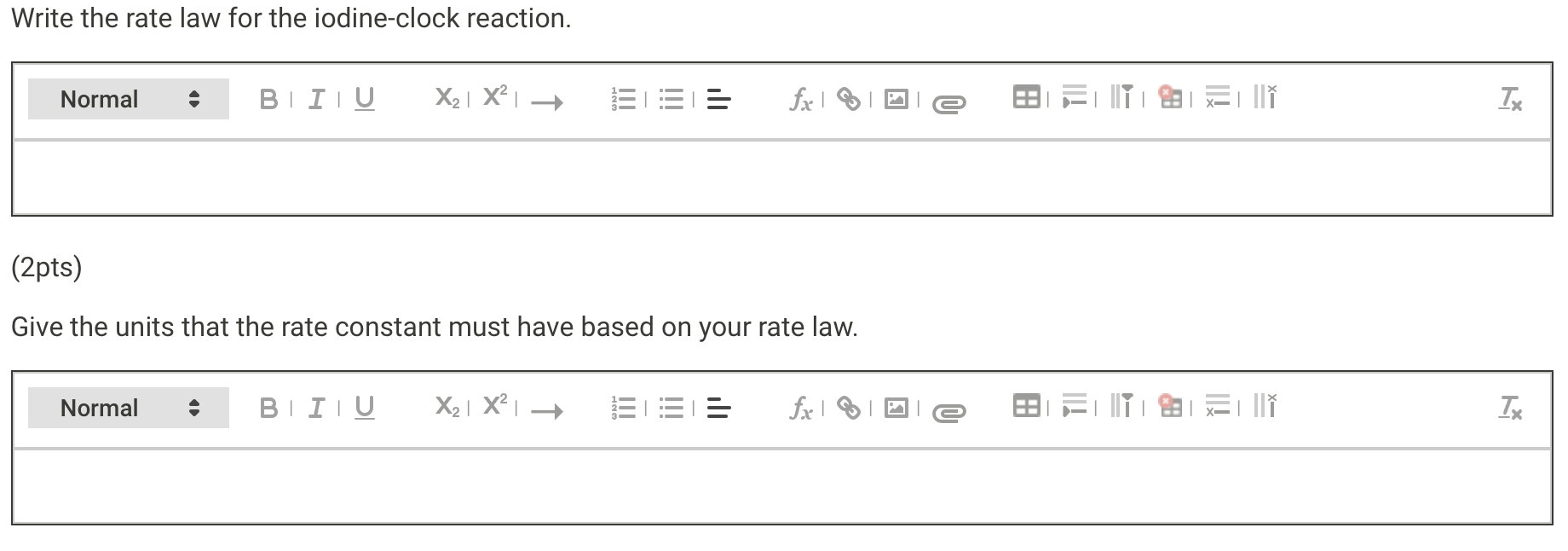 Table IC.1: Solution Aliquots for Method of Initial | Chegg.com