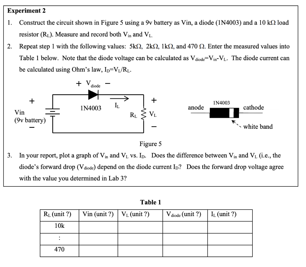 Solved Construct the circuit shown in Figure 5 using a 9v | Chegg.com