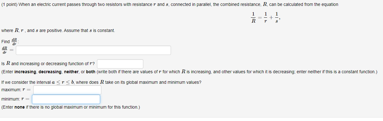 Solved (1 point) When an electric current passes through two | Chegg.com