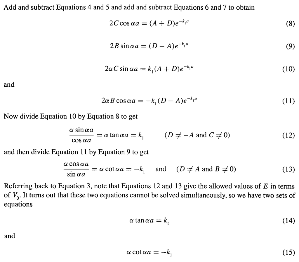 4–38. In this problem, we will consider a particle in | Chegg.com