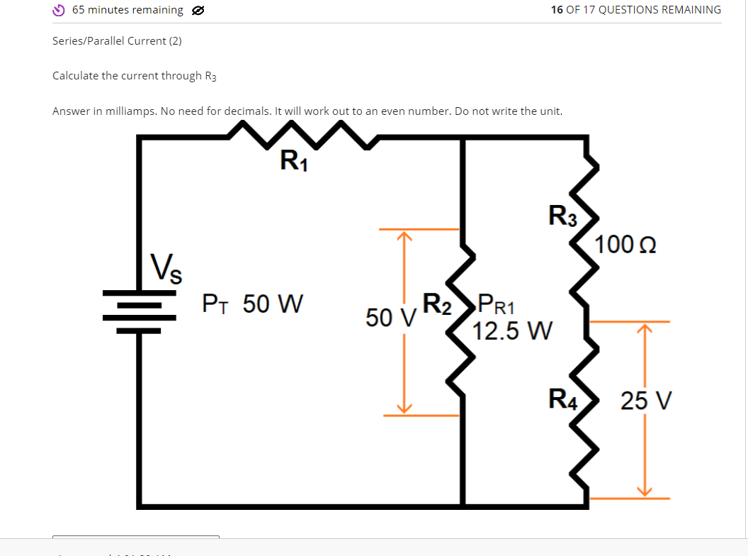 Solved Calculate The Current Through R3 Answer In Milliamps