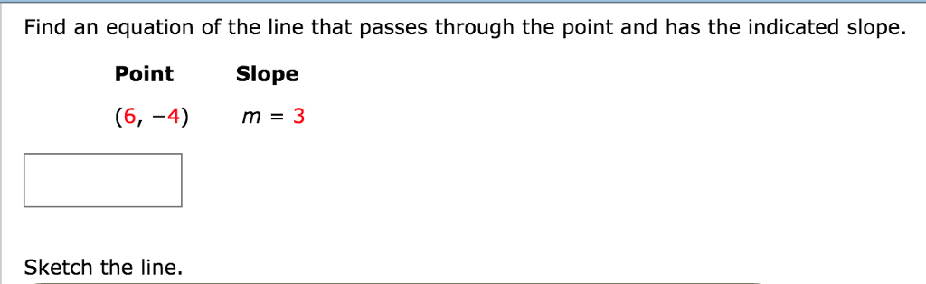 Solved Find an equation of the line that passes through the | Chegg.com