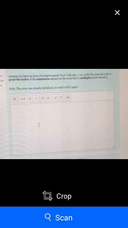 Solved х end Assume you have an array of integers named | Chegg.com