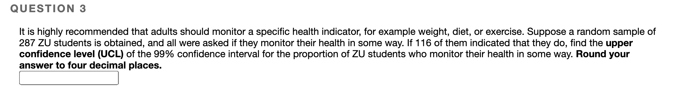 Solved QUESTION 3 It is highly recommended that adults | Chegg.com
