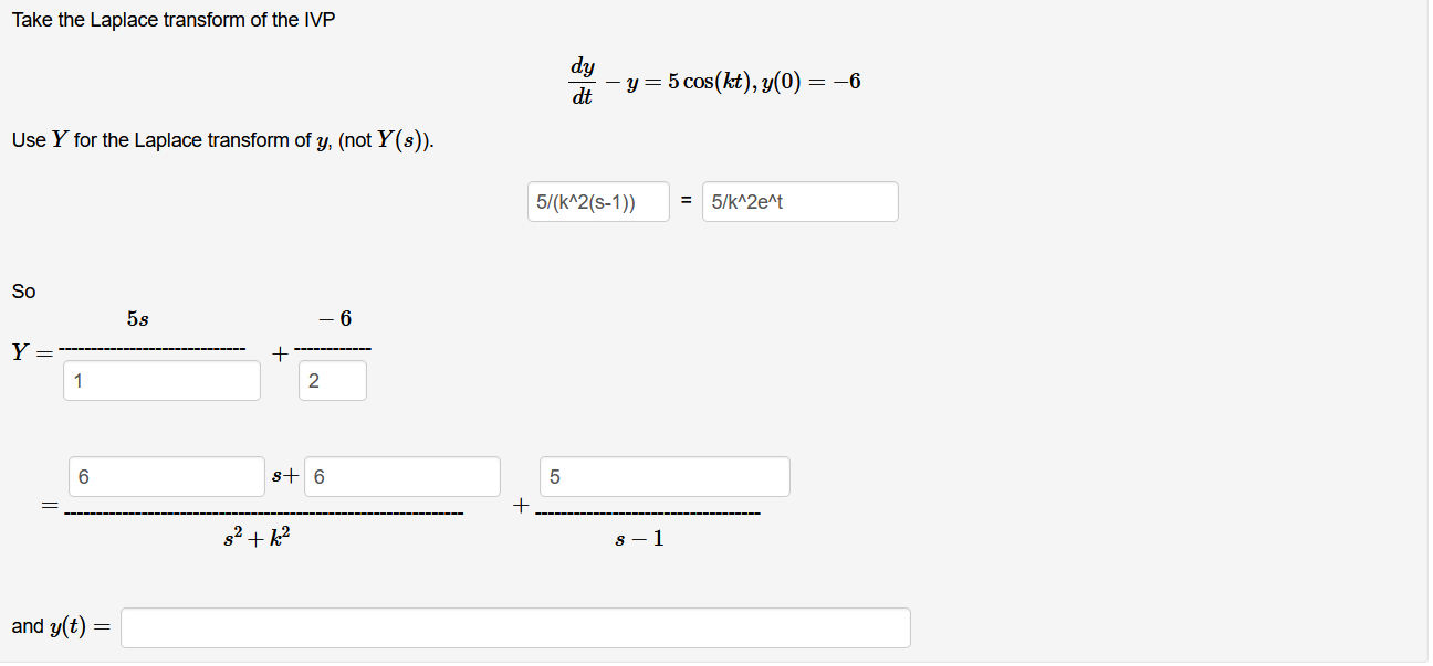 Solved Take the Laplace transform of the IVP | Chegg.com