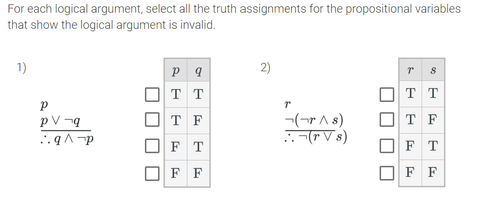 Solved I'm really struggling with this exercise: For each | Chegg.com