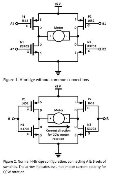 Figure 1. H-bridge without common connections Figure | Chegg.com