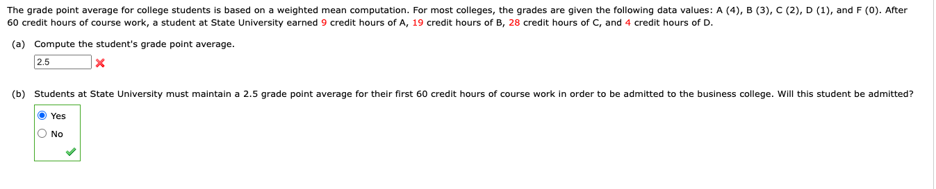 Solved 60 ﻿credit hours of course work, a student at State | Chegg.com