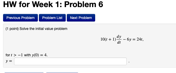 Solved Hw For Week 1 Problem 3 Previous Problem Problem 3696