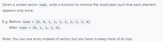 Solved Given a sorted vector nums, write a function to | Chegg.com