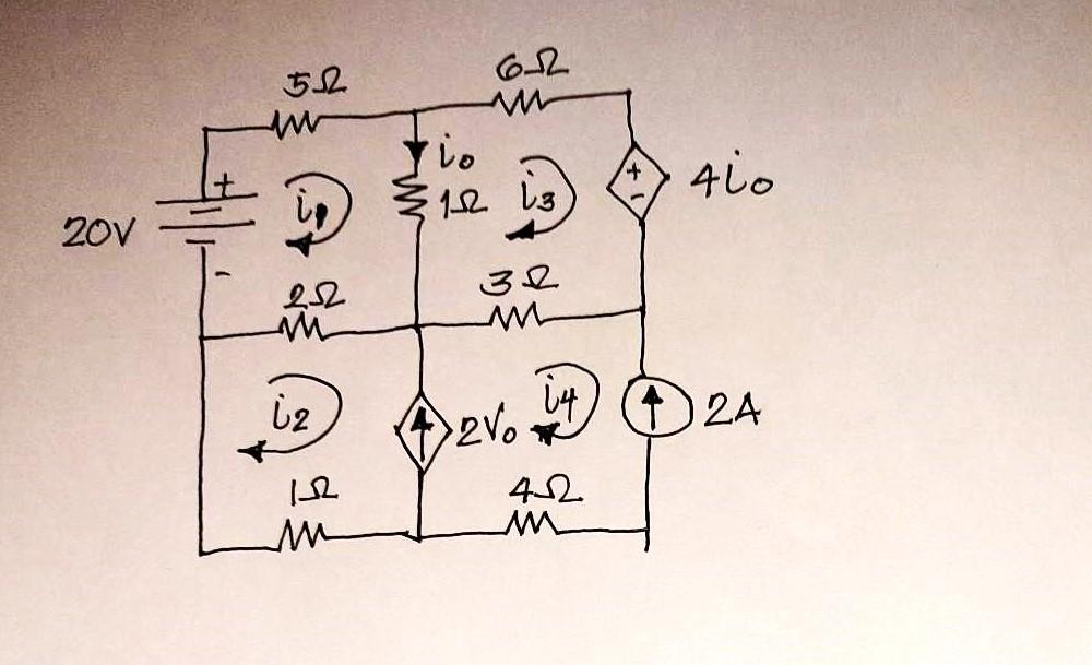 Solved For the circuit shown, find the loop currents. | Chegg.com