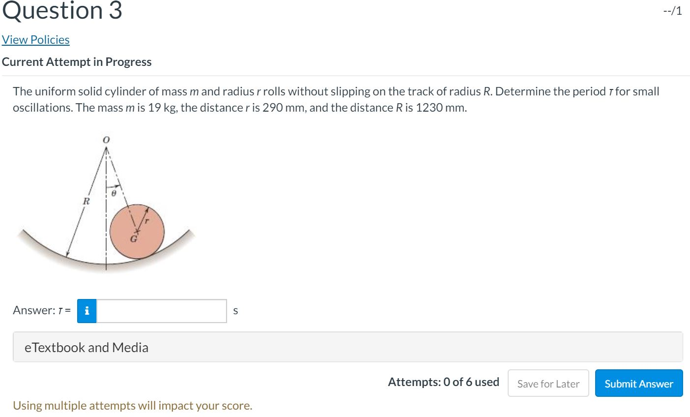 Solved Question 3 --/1 View Policies Current Attempt in | Chegg.com