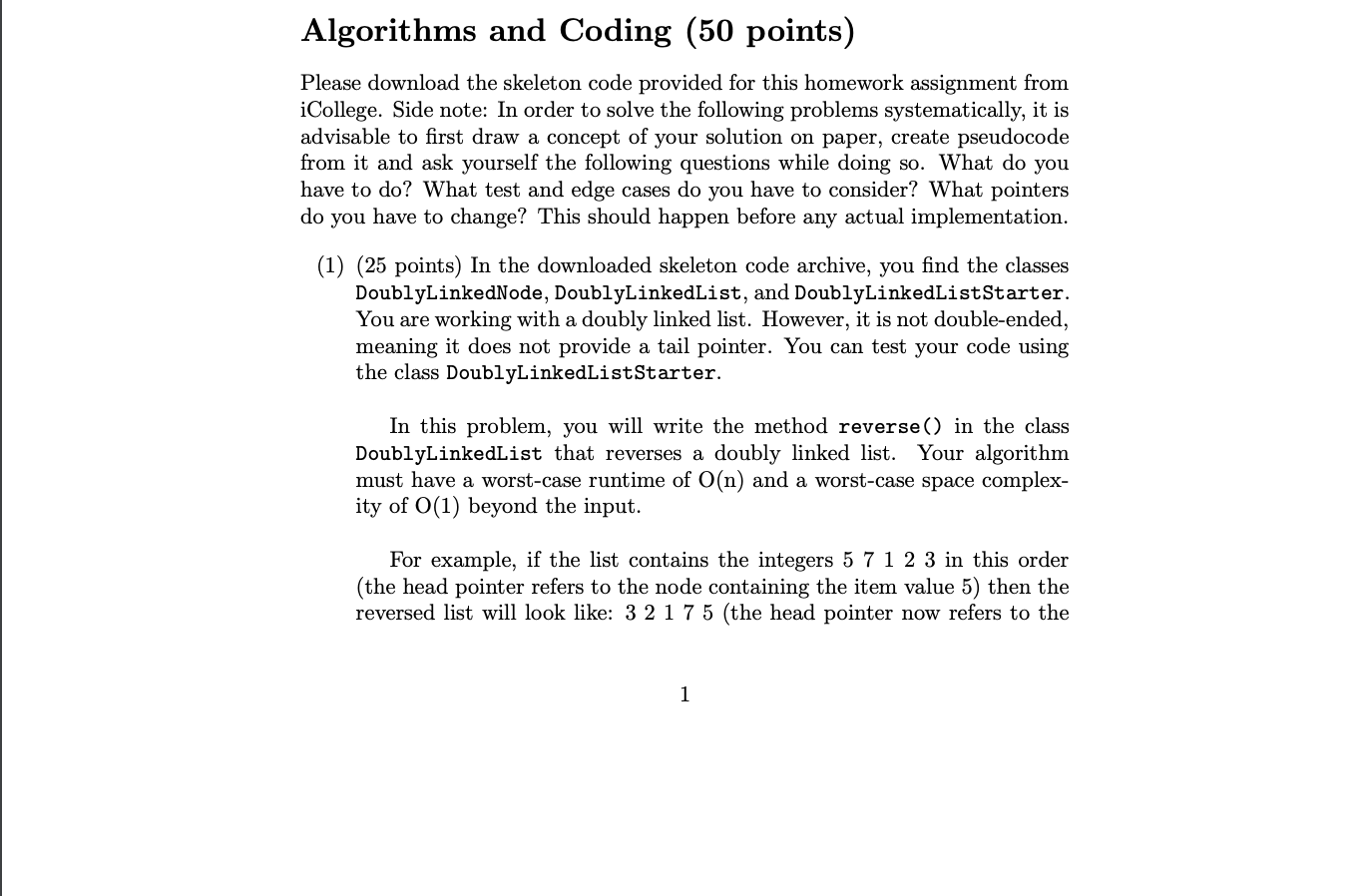 Solved Algorithms and Coding ( 50 points) Please download | Chegg.com Solved Algorithms and Coding ( 50 points) Please download | Chegg.com