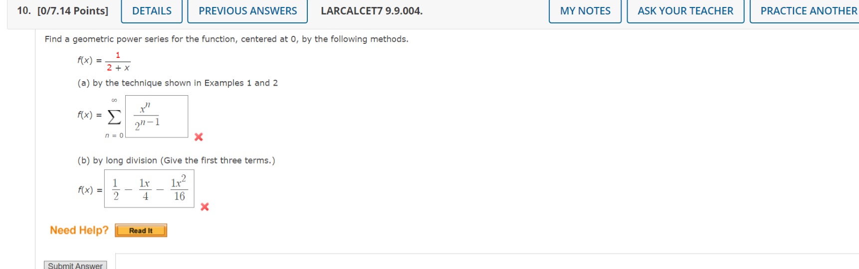 Solved Find a geometric power series for the function, | Chegg.com