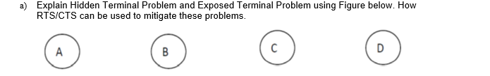 Solved a) Explain Hidden Terminal Problem and Exposed | Chegg.com