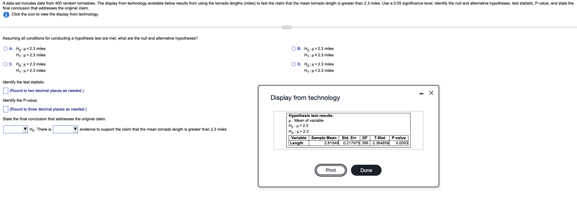 Solved A data set includes data from 400 random tornadoes. | Chegg.com