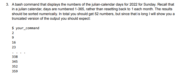 Solved In one line and only using the following | Chegg.com