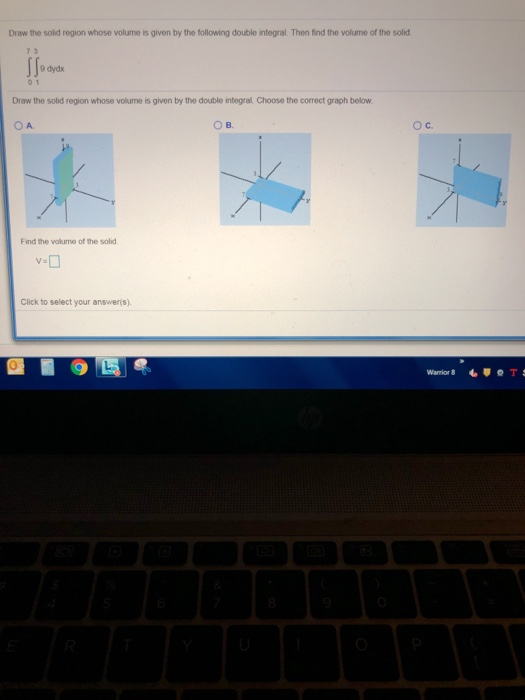 Solved Draw the solid region whose volume is given by the | Chegg.com