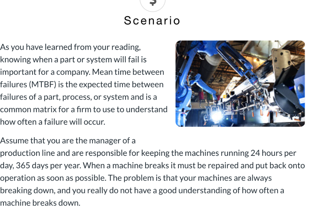 Solved Scenario As you have learned from your reading, | Chegg.com