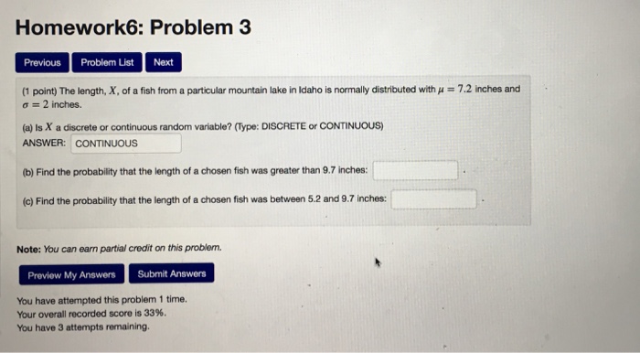 Solved Homework6: Problem Previous Problem ListNext (1 | Chegg.com