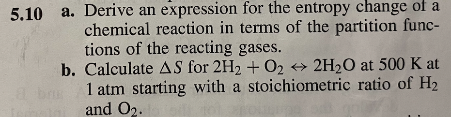 Solved derive an expression for the entropy change of a | Chegg.com
