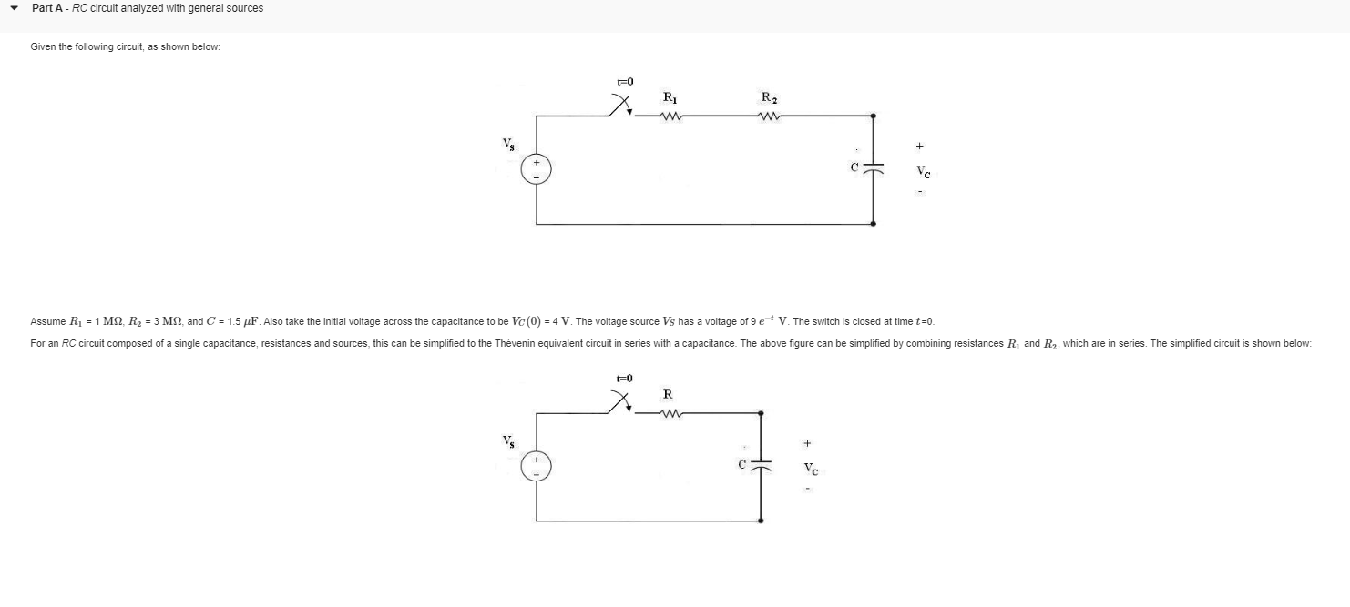 Solved Given the following circuit, as shown below: Assume | Chegg.com