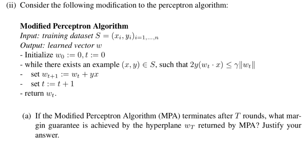 (ii) Consider the following modification to the | Chegg.com