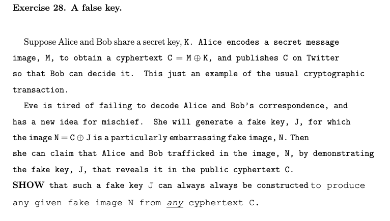 Suppose Alice and Bob share a secret key, K. Alice | Chegg.com