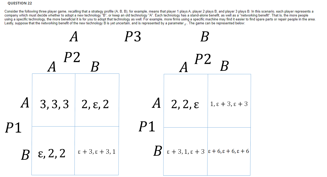 Solved Consider the following three player game, recalling | Chegg.com