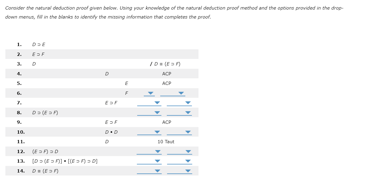 Solved Consider the natural deduction proof given below. | Chegg.com