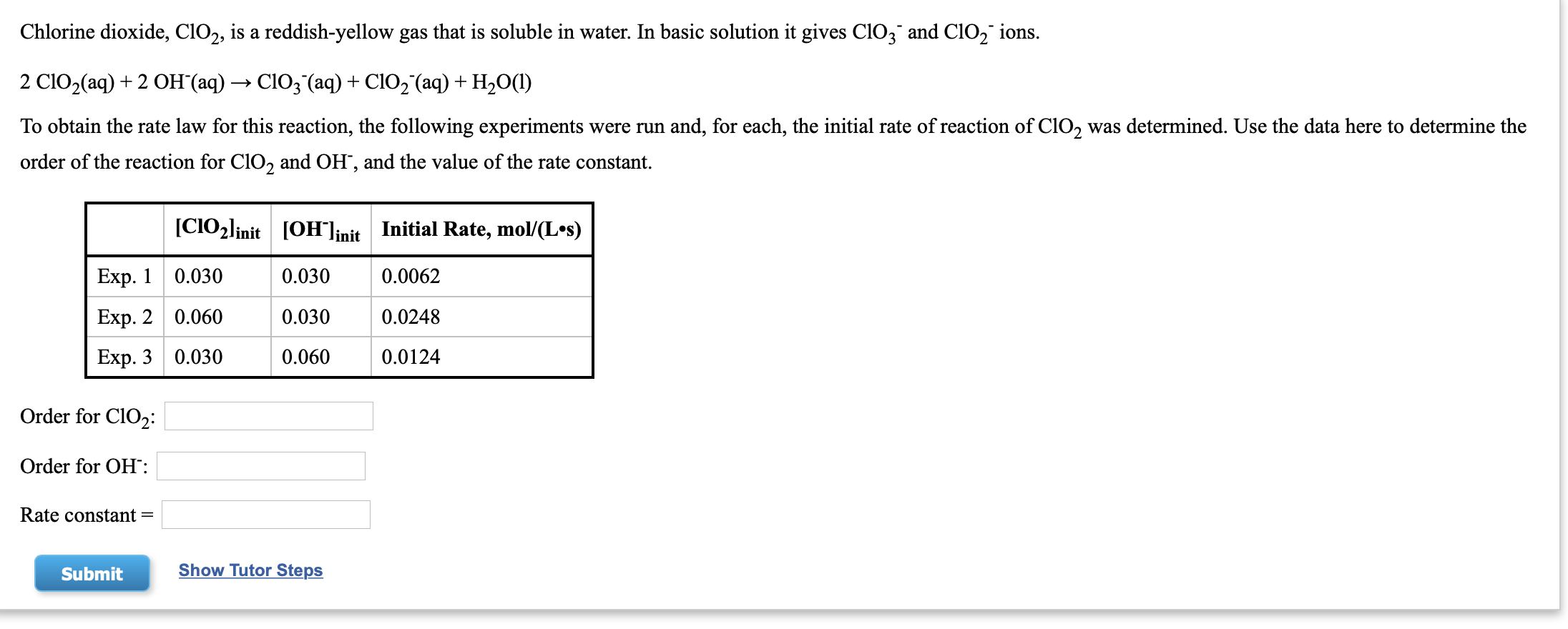 Solved Chlorine dioxide, C102, is a reddish-yellow gas that | Chegg.com