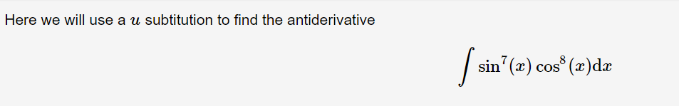 Solved Here we will use a u subtitution to find the | Chegg.com