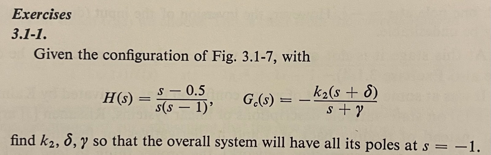 Figure 3.1-7. Cascade compensation with unit | Chegg.com