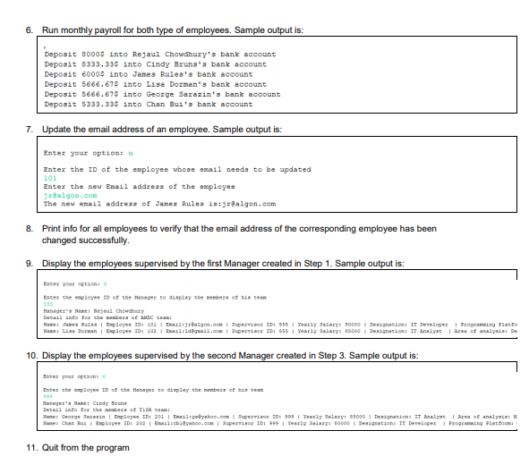 CST8132: Object Oriented Programming Lab 9 - Employee | Chegg.com