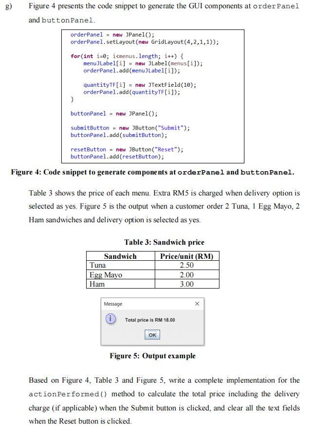 CO Figure 4 presents the code snippet to generate the | Chegg.com