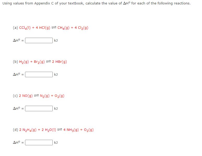 Solved Using values from Appendix C of your textbook, | Chegg.com