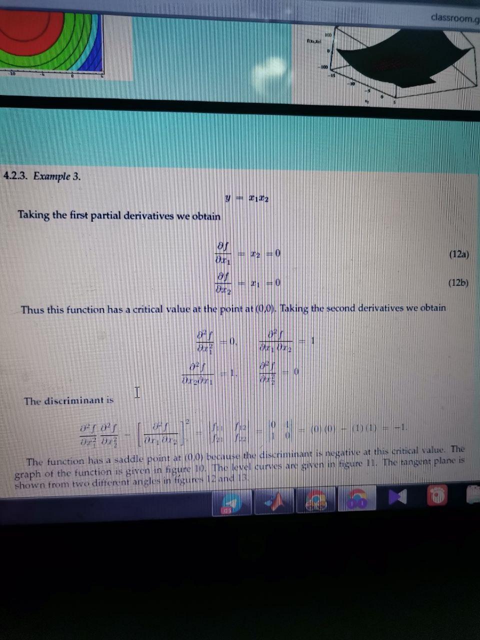 Solved y=x1x2 Taking the first partial derivatives we obtain | Chegg.com
