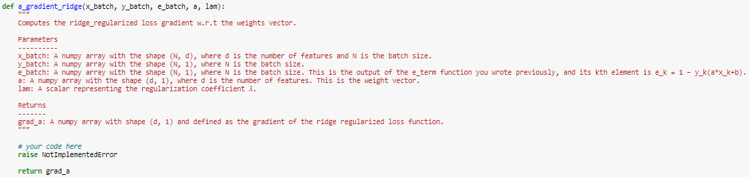 Solved SVM, SGD, Python, ML Write a function | Chegg.com