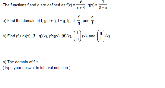 Solved The functions f and g are defined as | Chegg.com