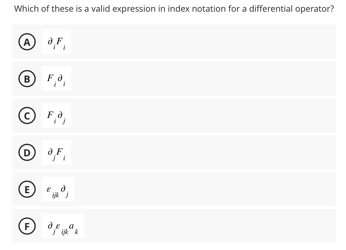 Solved Which of these is a valid expression in index | Chegg.com