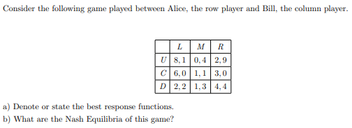 Solved Consider the following game played between Alice, the | Chegg.com